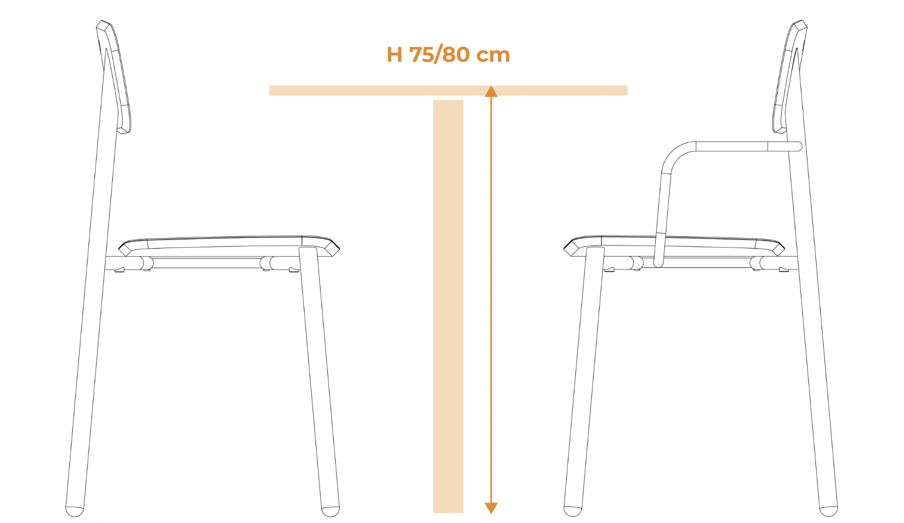 Chaise Ella | Chaise design recyclée et personnalisable | Instead Mobilier